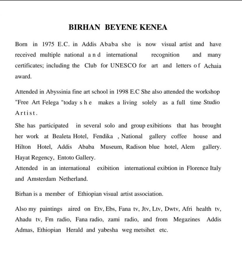 ART BIRHAN BEYENE KENEA - Zervas Art